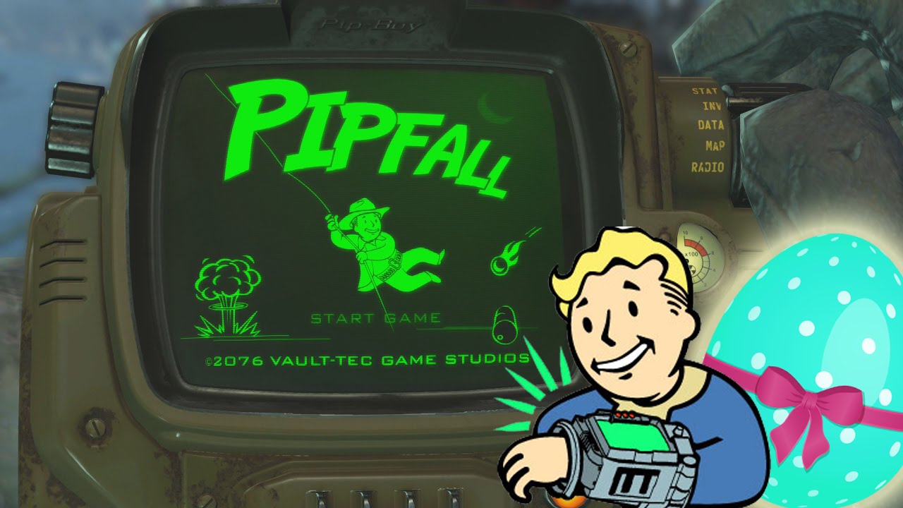 Fallout 4: Pipfall - Pipboy Video Games (Easter Egg) - YouTube