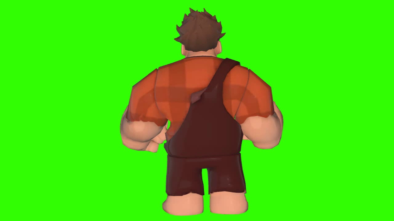Wreck It Ralph punch animated back chroma - YouTube