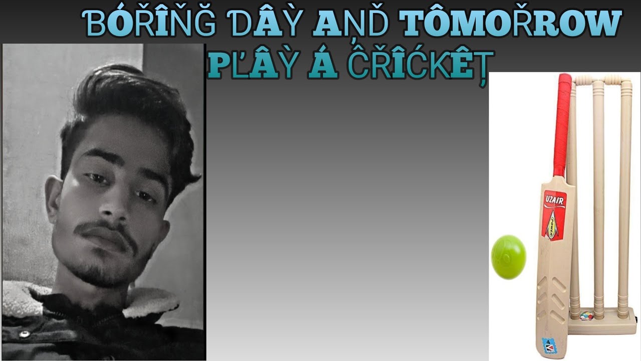 Today is my boring day but tomorrow day is a great day because we're ...