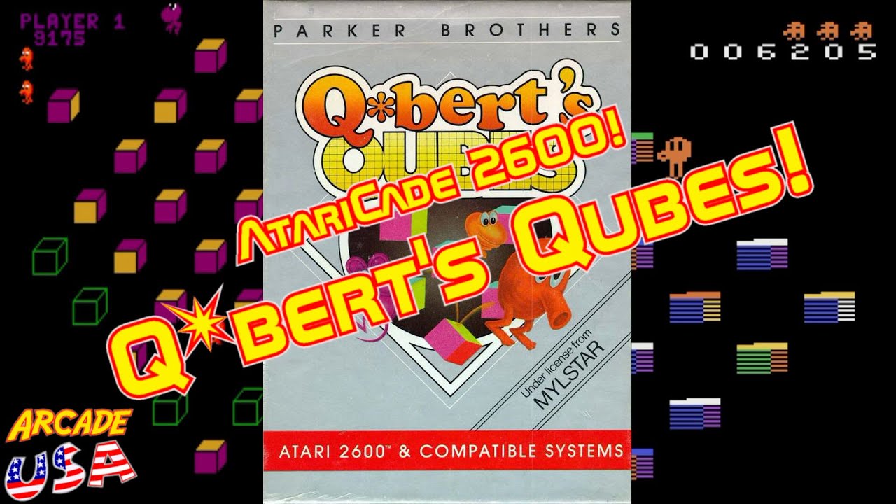 Q*Bert's Qubes! (Atari 2600 - Parker Brothers) - YouTube
