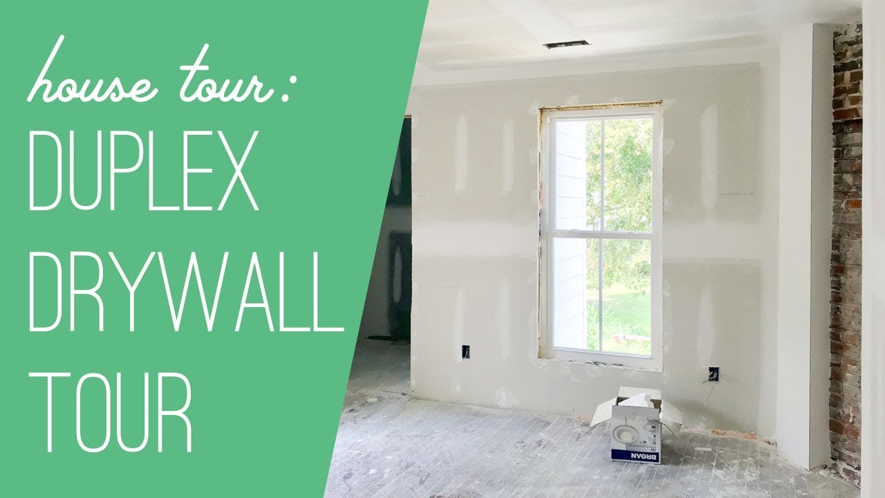 Duplex Drywall Tour - YouTube