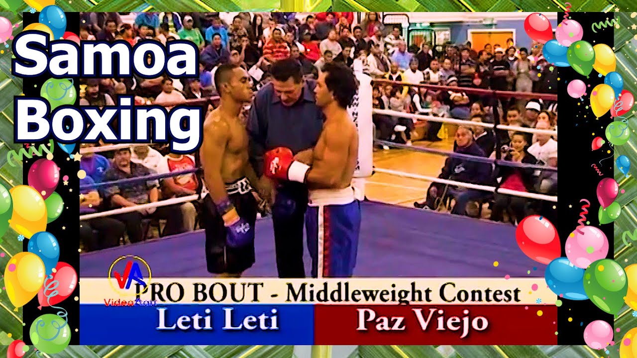 Video Aau Shorts : Samoa Boxing (Leti Leti v Paz Viejo) Pro-Bout Middleweight - YouTube