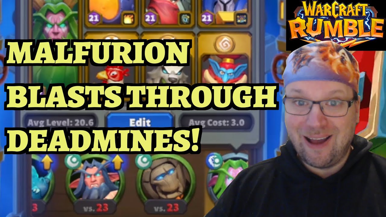 Deadmines Dungeon Guide - Cenarion or Alliance Week - Malfurion - Warcraft Rumble - YouTube