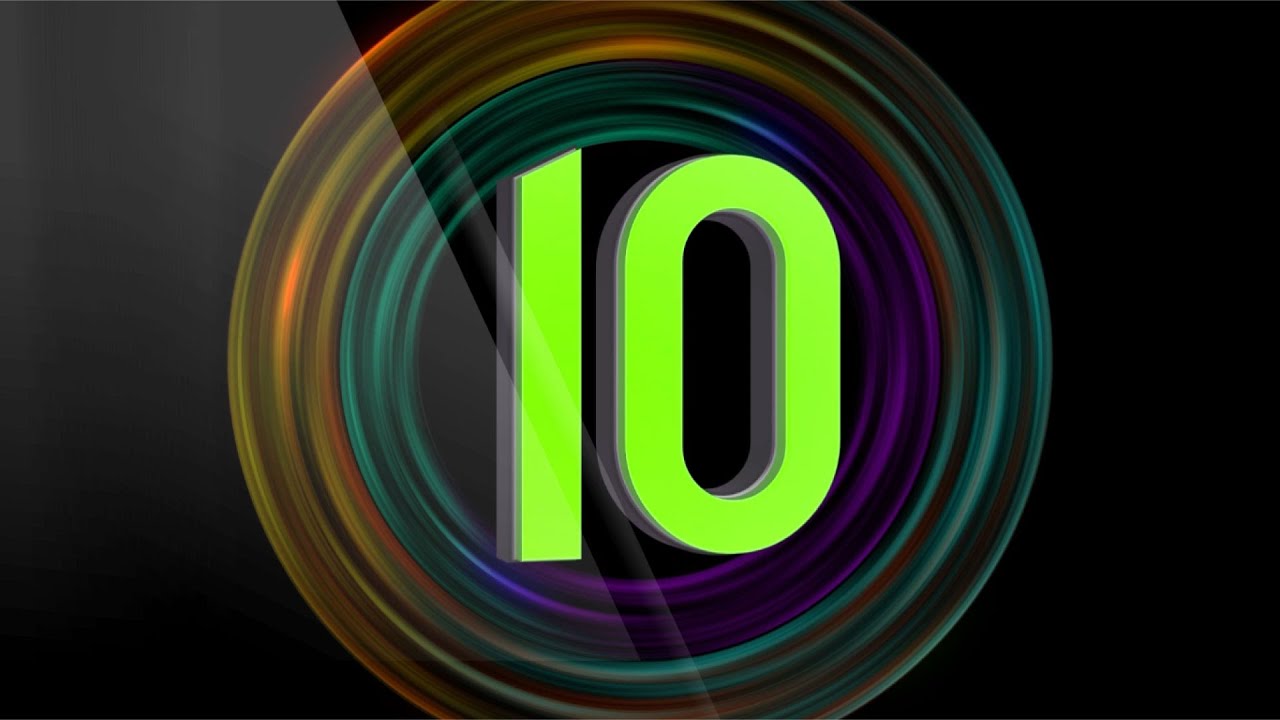 A 10 second countdown video HD with sound - YouTube