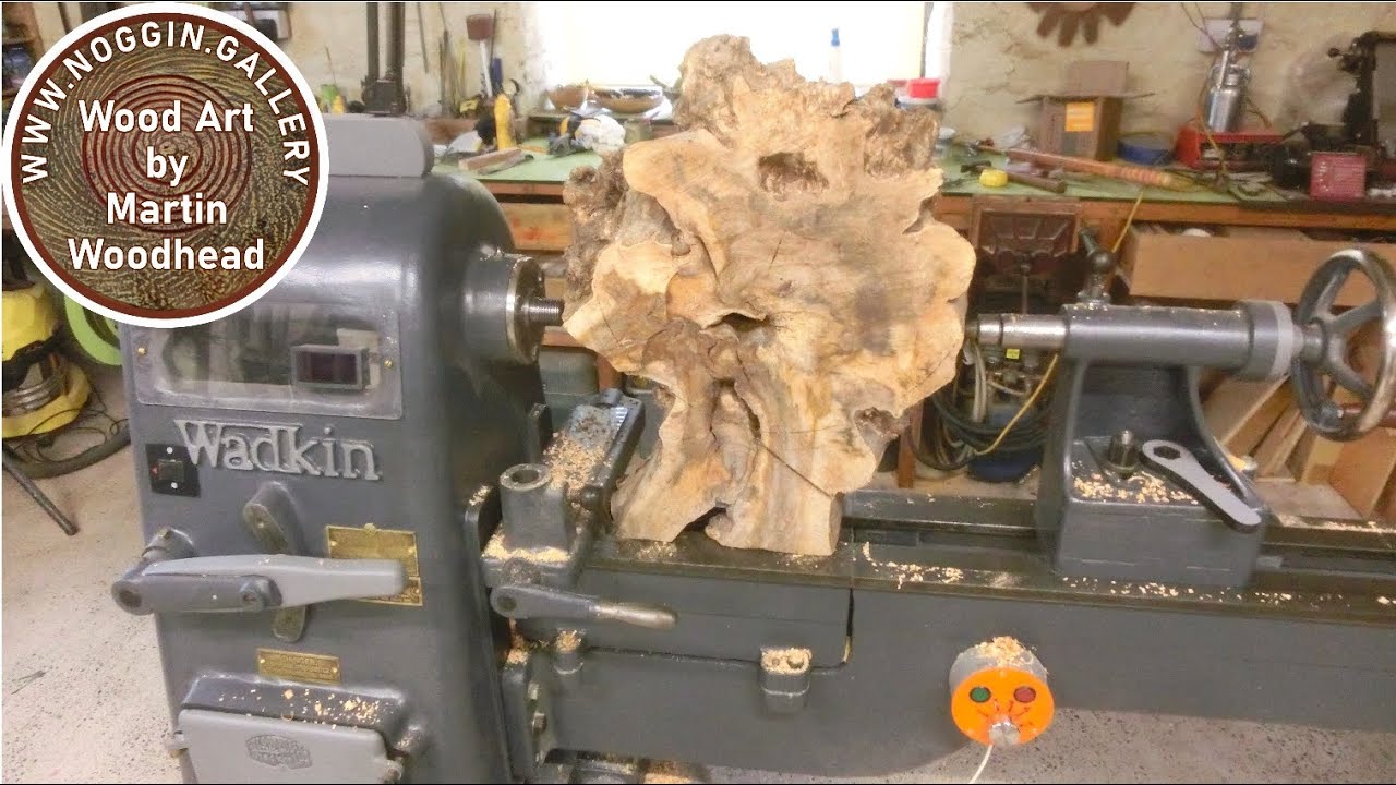 Woodturning - DEAD ELM TREE ROOT - YouTube
