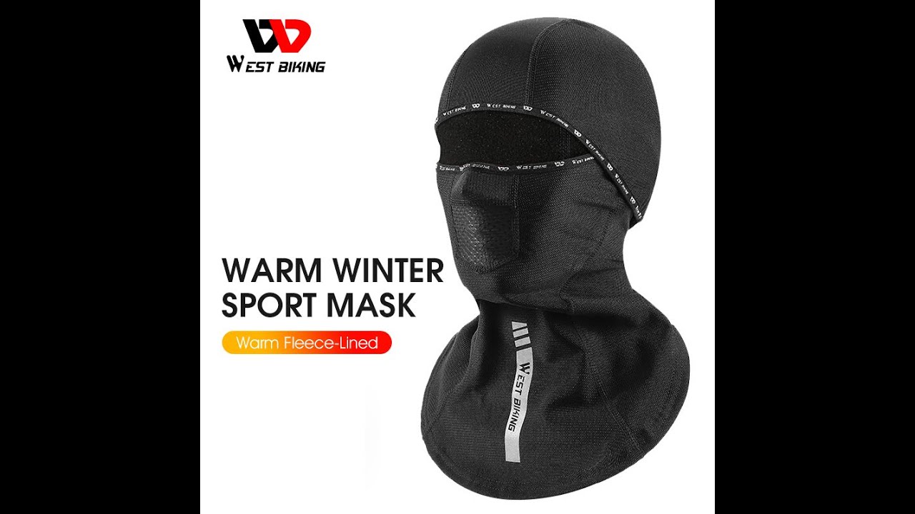 WEST BIKING Warm Full Face Mask Motorcycle Helmet Inner Liner Cycling ...