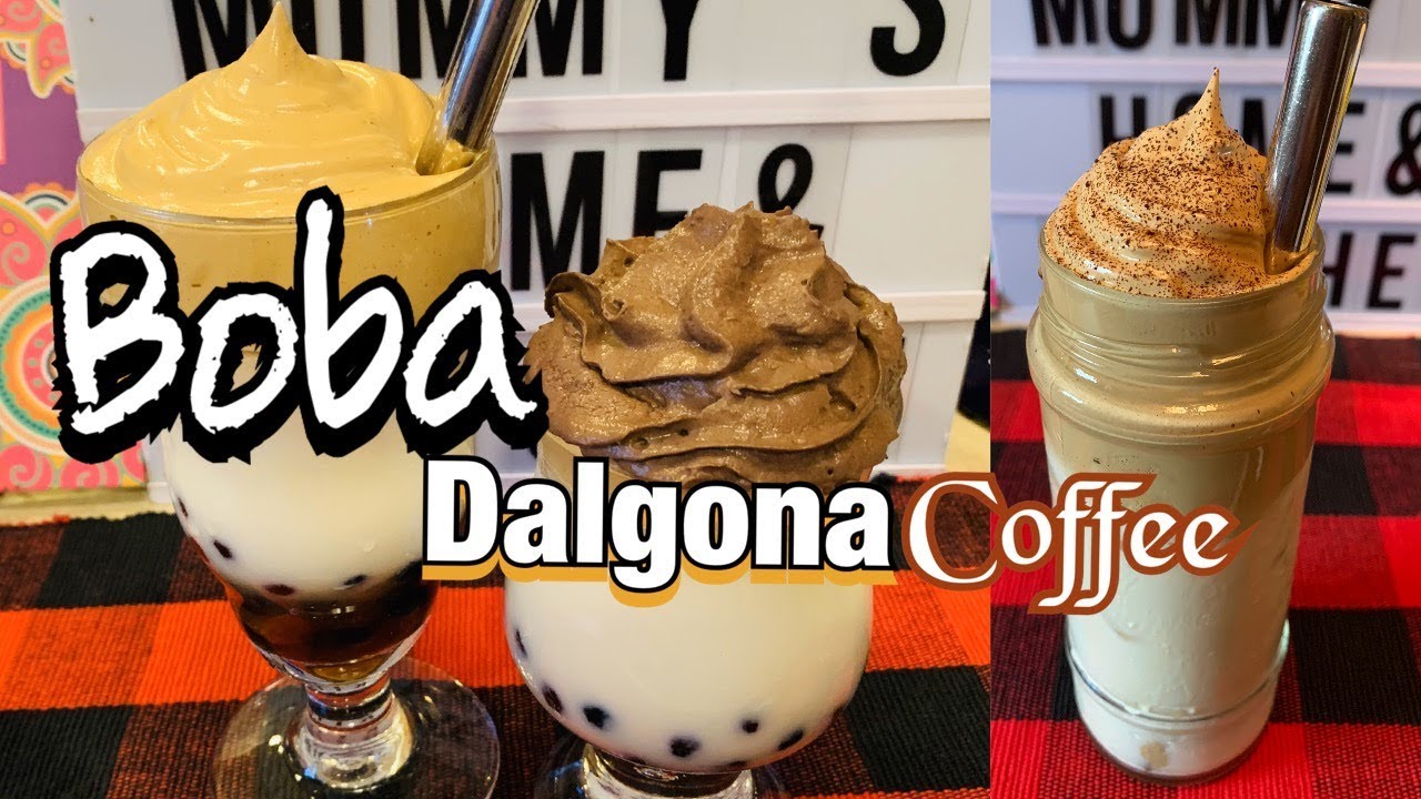 Boba Dalgona Coffee Easy Recipe/Tiktok Dalgona - YouTube