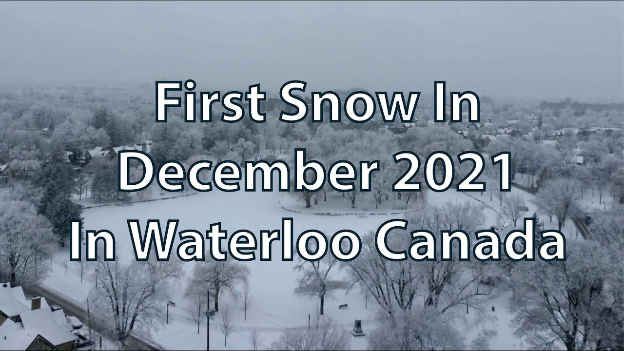 First Snow Of December 2021 In Waterloo | Kids Enjoying First Snow ...
