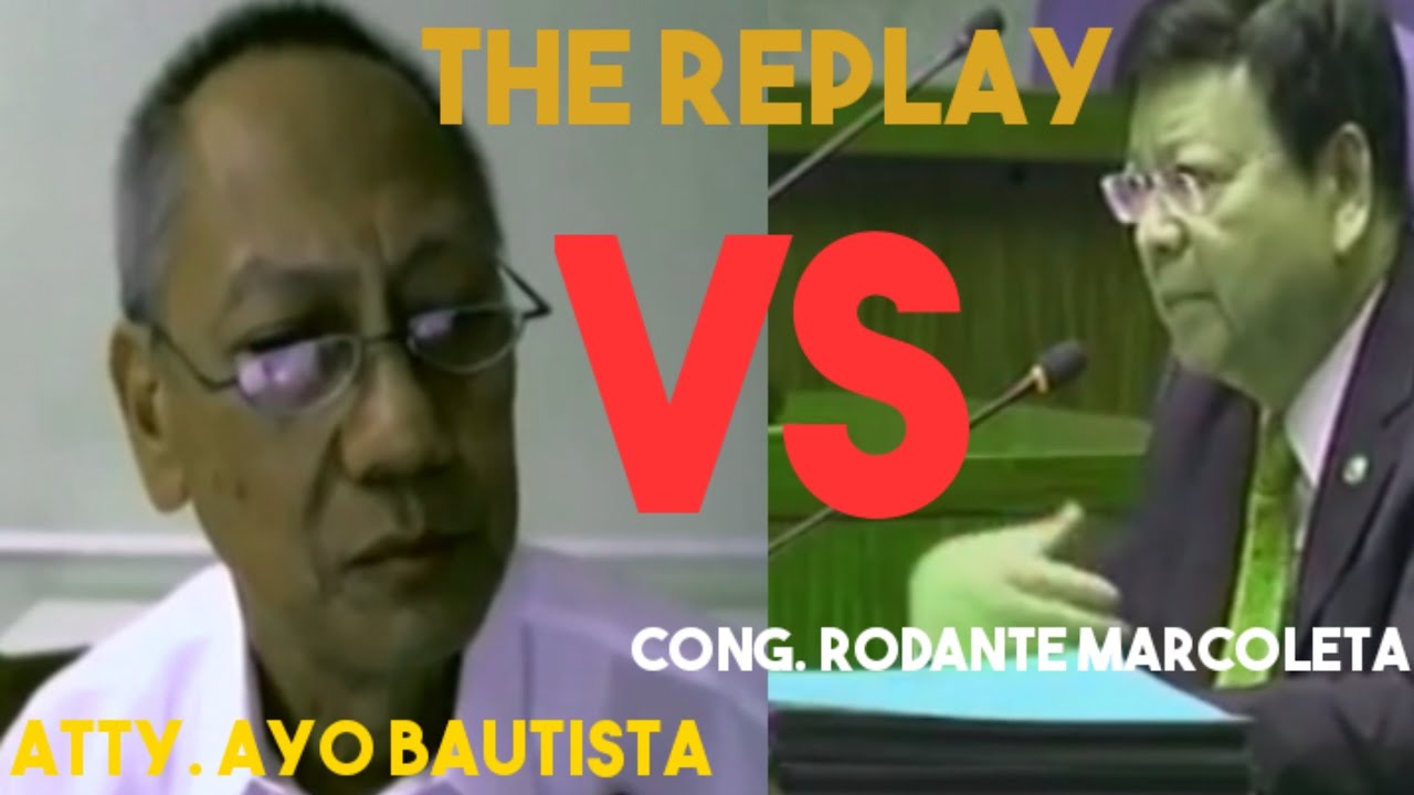 Congressman Marcoleta at Atty. Ayo Bautista - YouTube