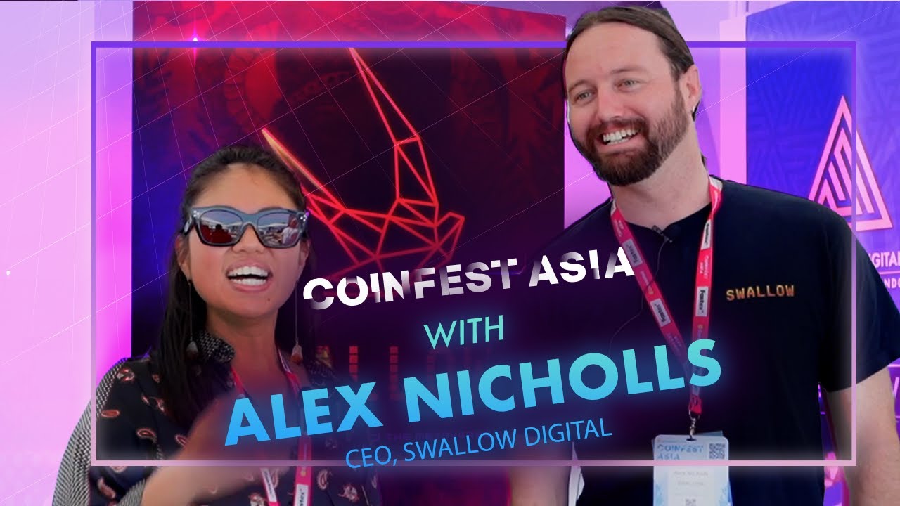 Enjnstarter at #Coinfestasia2022 with Alex Nicholls, CEO of Swallow ...