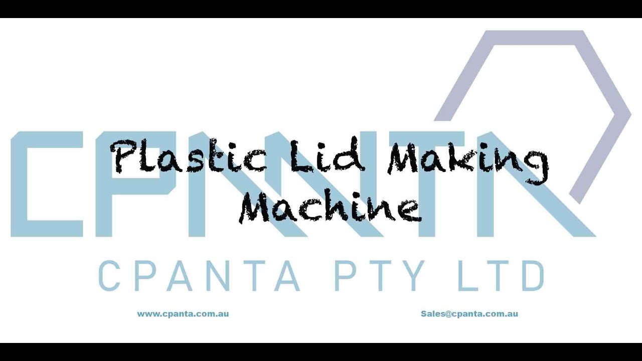 Plastic lid Making Machine - YouTube