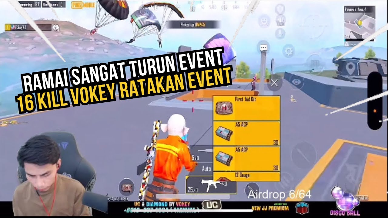 RAMAI SANGAT TURUN EVENT !! 16 KILL VOKEY RATAKAN EVENT - YouTube