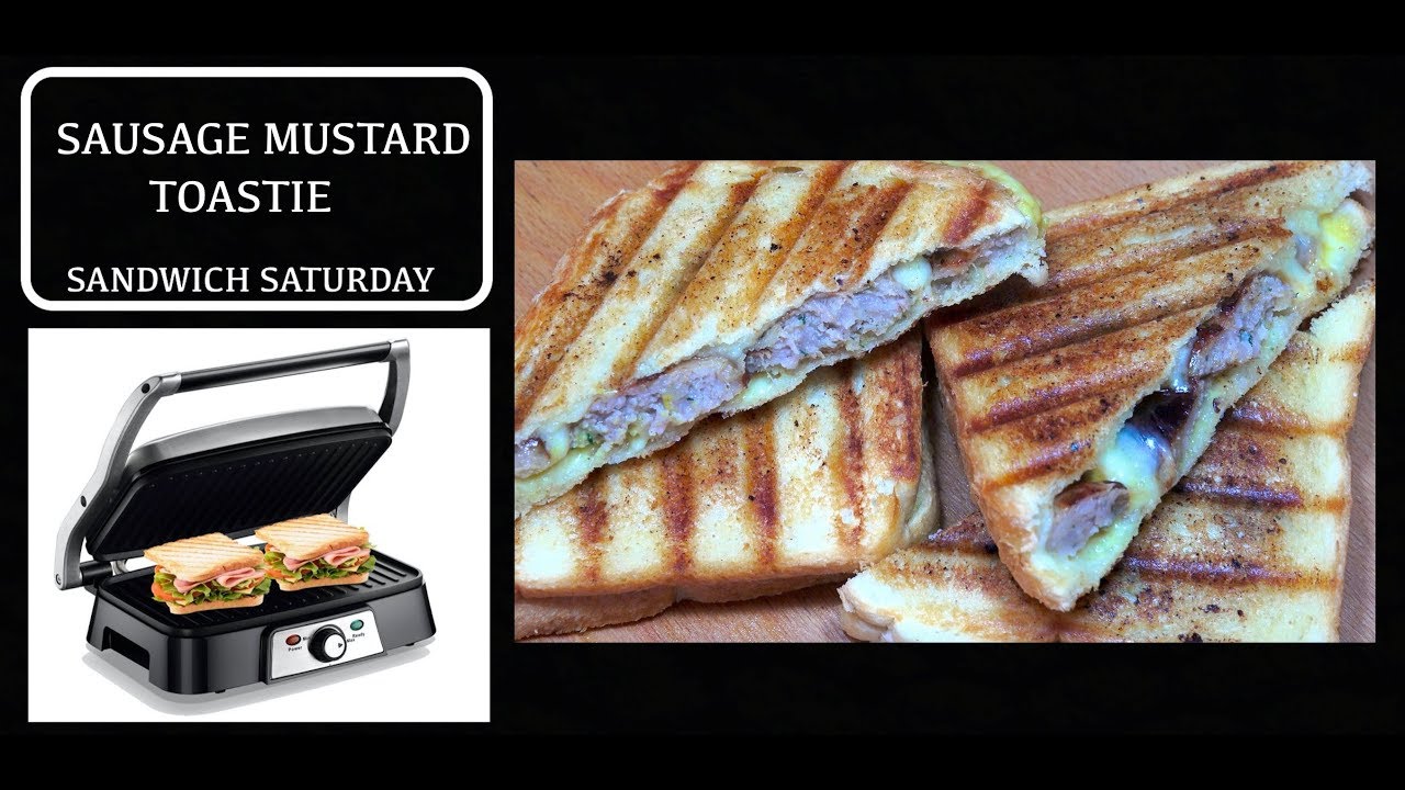 Sausage Cheese & English Mustard Toasted Sandwich - YouTube