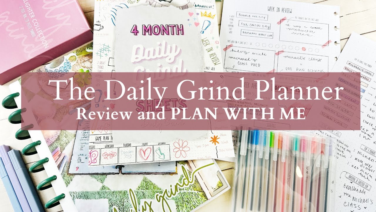the Daily Grind Planner | Review & PLAN WITH ME | Plus new highlighters ...