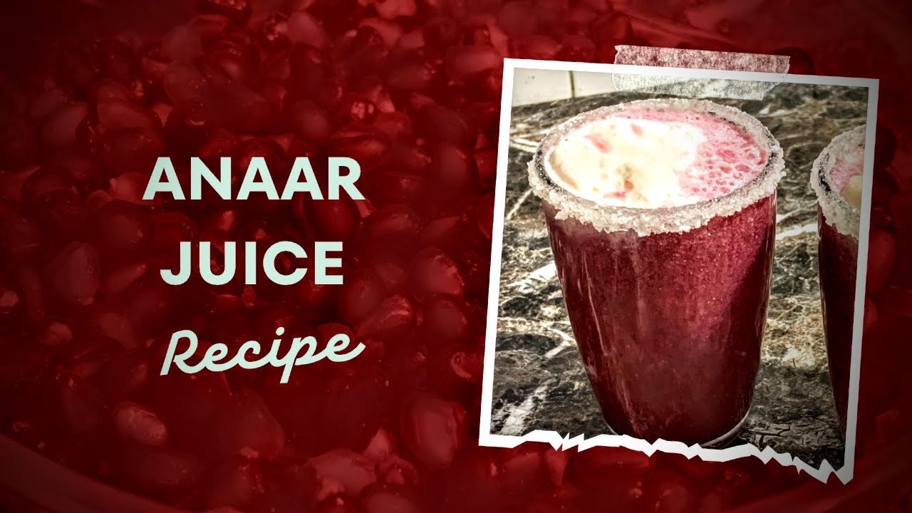 Unique Style Anaar Juice Recipe With Ice Cream || Iram’s Kitchen Recipe ...