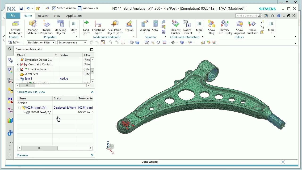Teamcenter Simulation Analyst End to End Workflow - YouTube