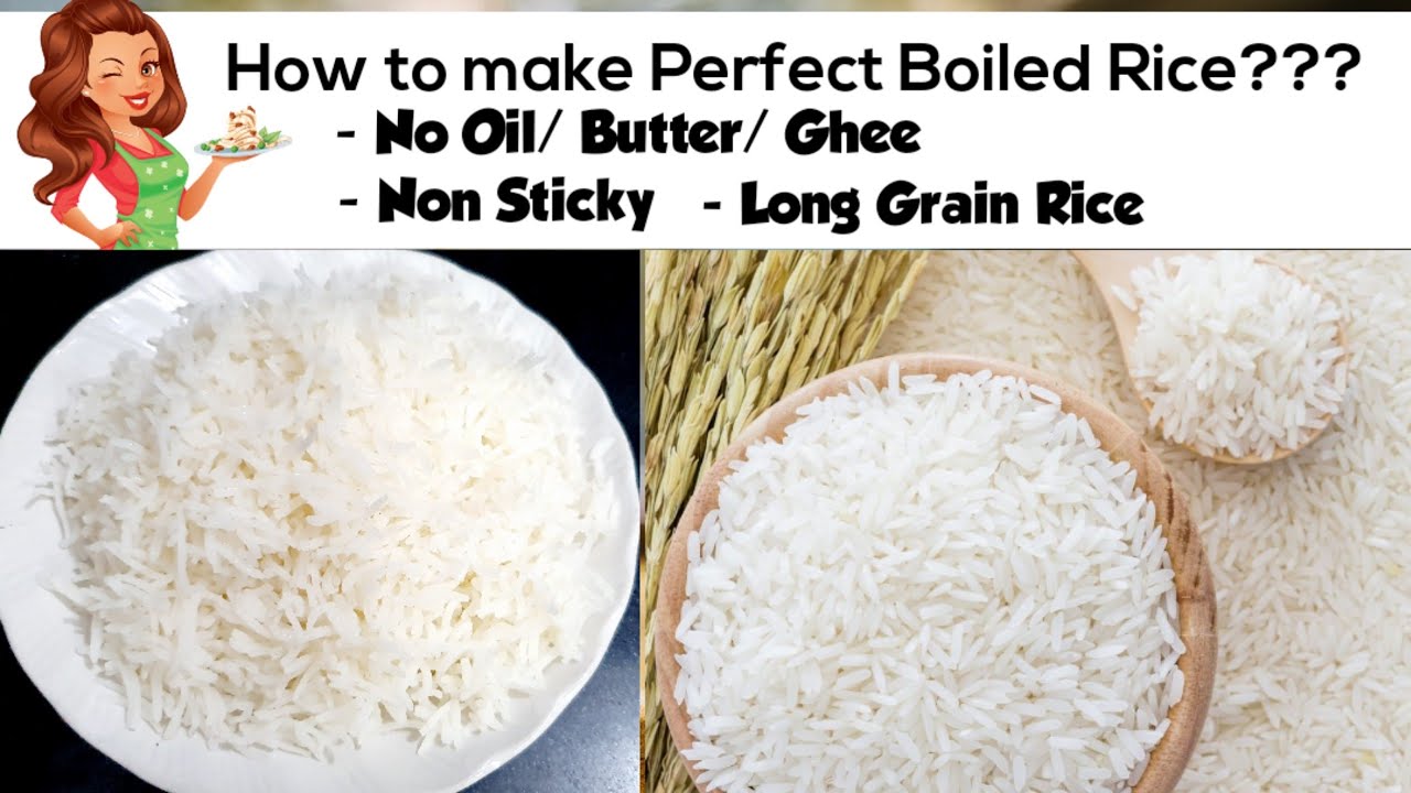 How to make Perfect Boiled Rice | Boiled Rice Recipe | Rice | Khile ...