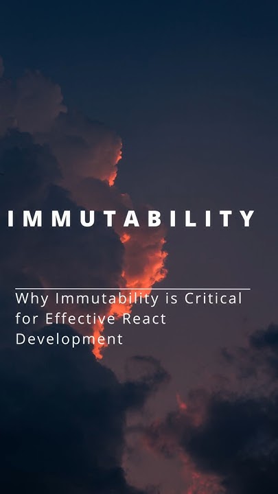 Why Immutability is Critical for Effective #reactjs #shorts #javascript object.assign - YouTube