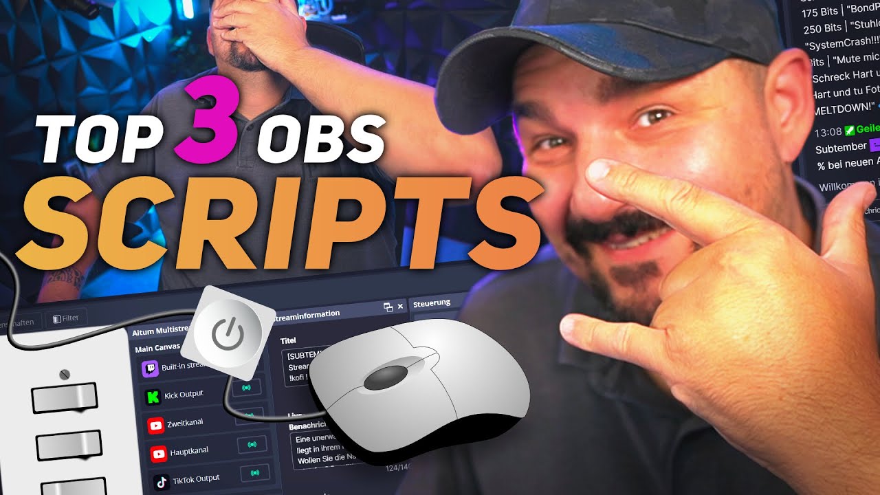 3 Scripte für OBS die dein Streamen komplett verändern werden! #scripts #obs #stream - YouTube