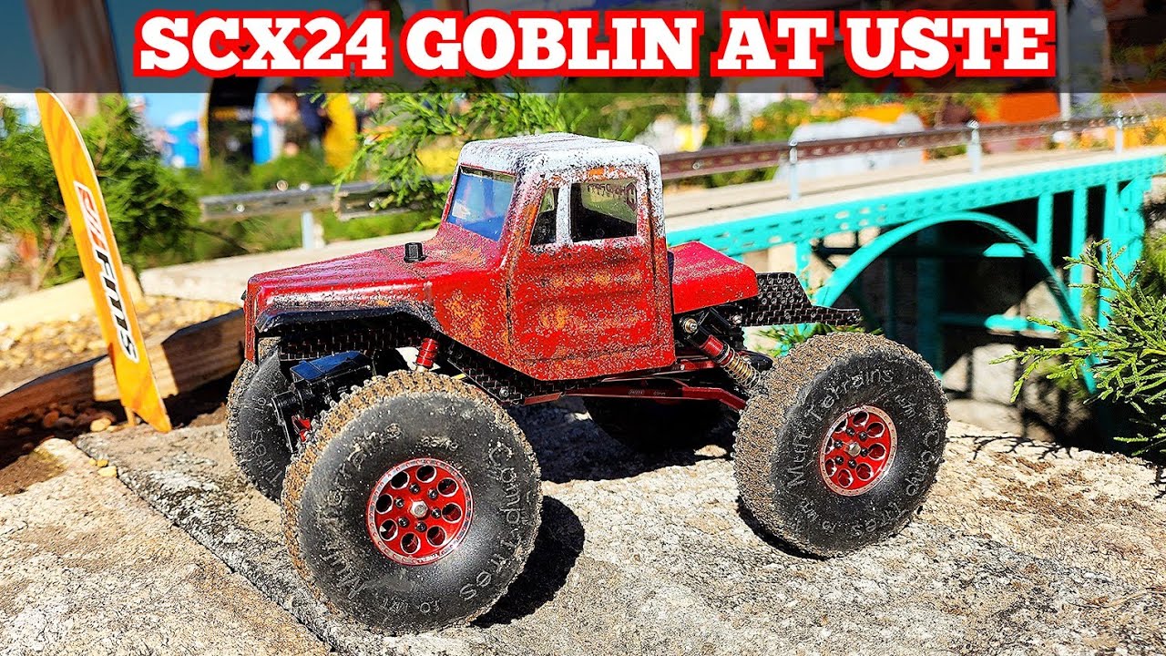 Ultimate Scale Truck Expo 23 micro crawling course Scx24 Goblin - YouTube