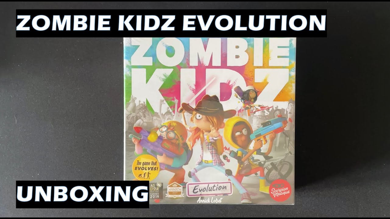 Unboxing Zombie Kidz Evolution Board Game - YouTube