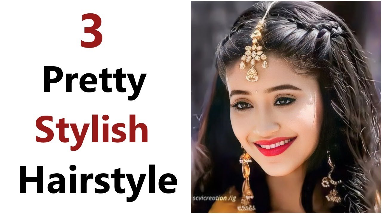3 Pretty & Stylish hairstyle - Easy hairstyle | hairstyle for girls ...