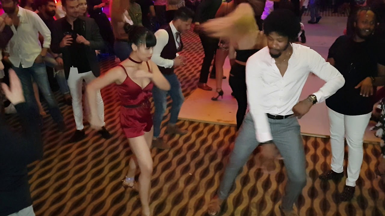 Terry salsa Moe Flex and Brenda social dancing @ Fujairah salsa festival 2018 - YouTube