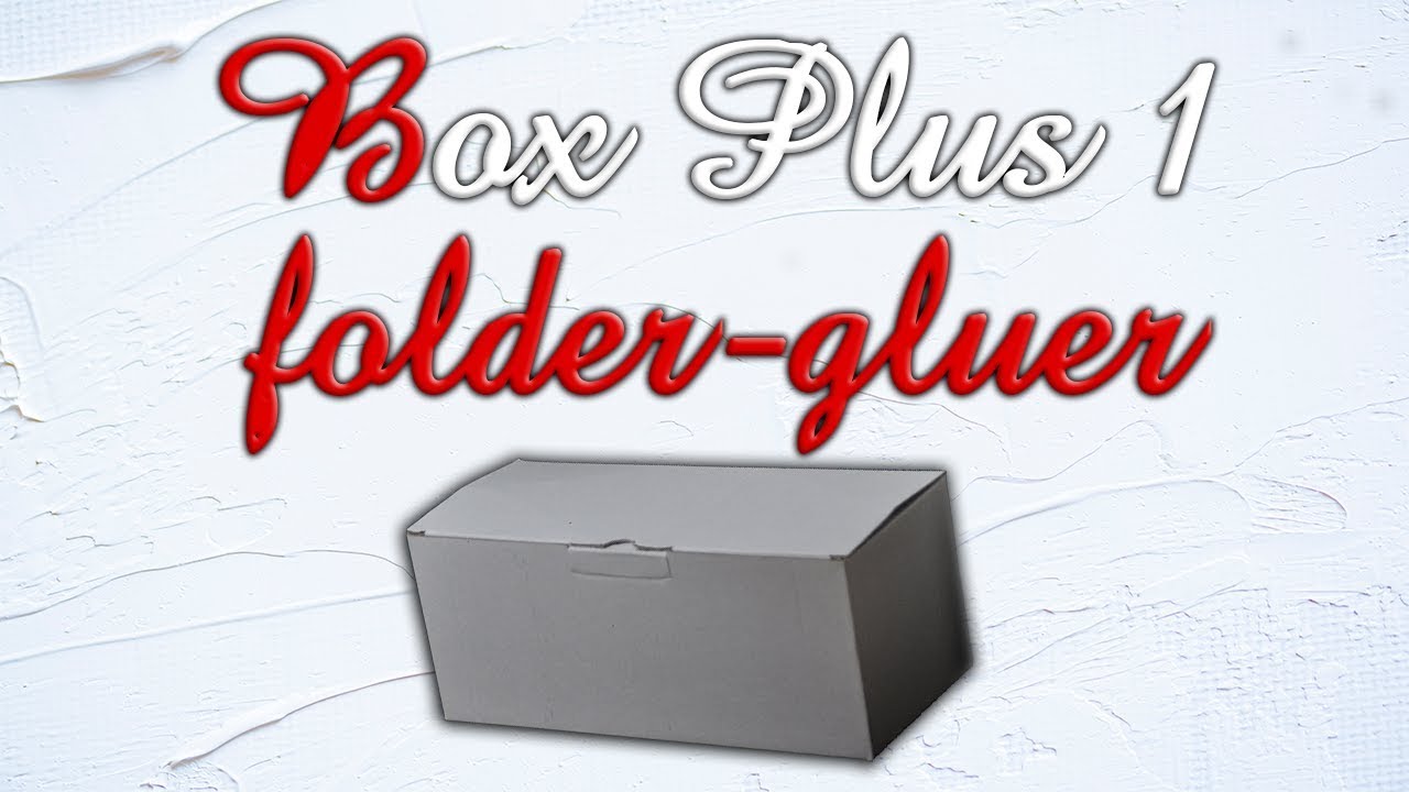 Micro-corrugated board box makes by the folder-gluer Box Plus 1 - YouTube