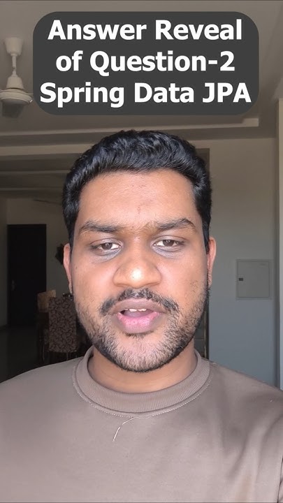 Spring Data JPA answer of Question 2 - YouTube