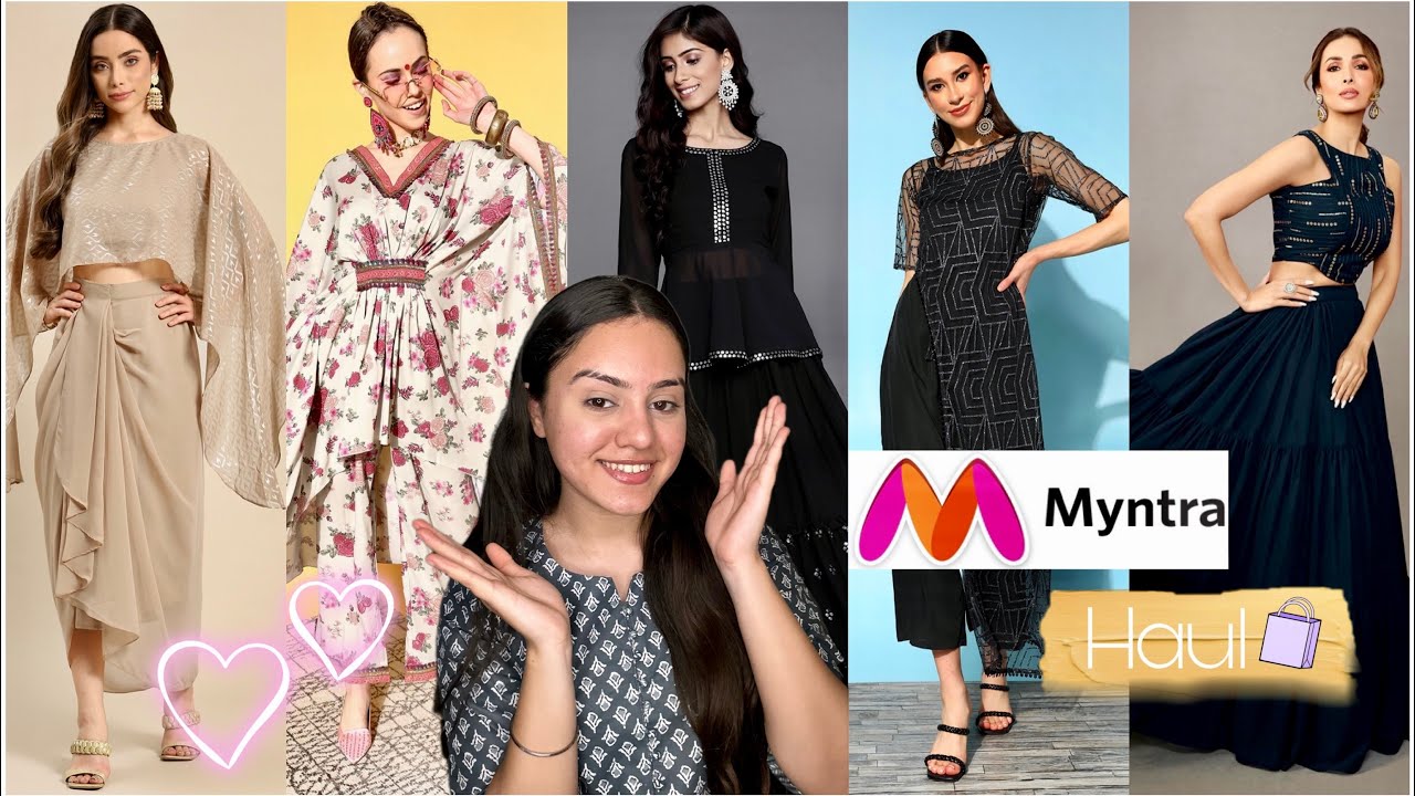 Myntra festivewear & partywear outfits haul हिन्दी में | kp styles ...