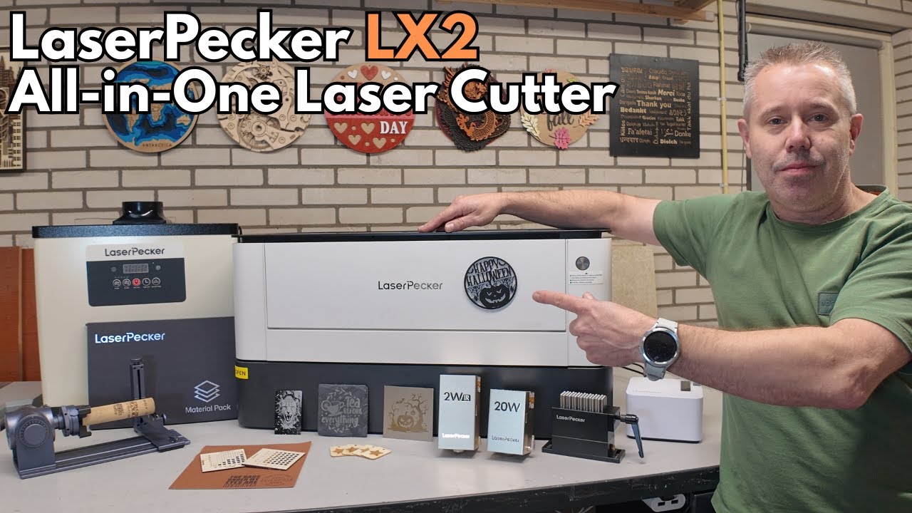 LaserPecker LX2 - The All-in-One Laser Cutter | First Full Review - YouTube