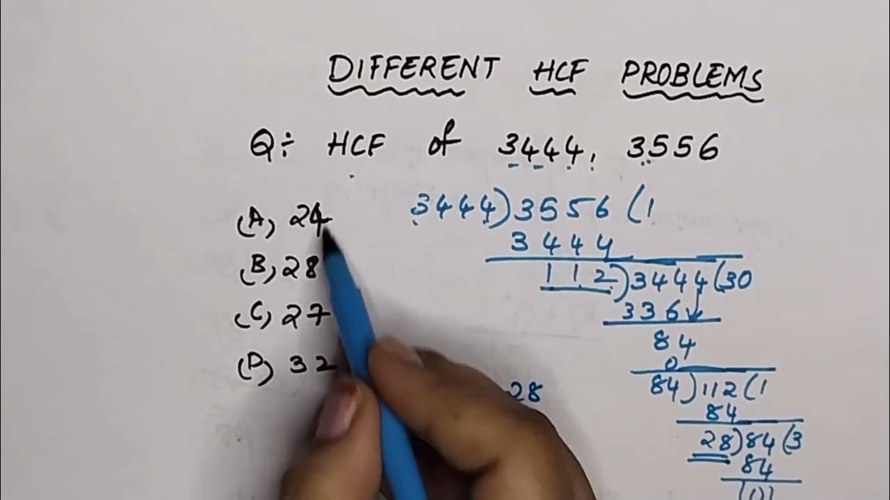 one video to practice easily HCF problems|HCF |APTITUDE AND REASONING ...