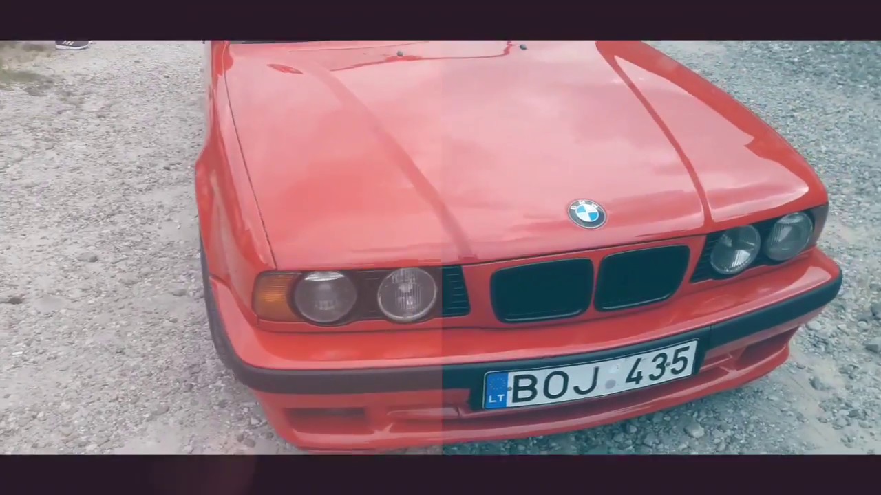 BMW E34 RED - YouTube
