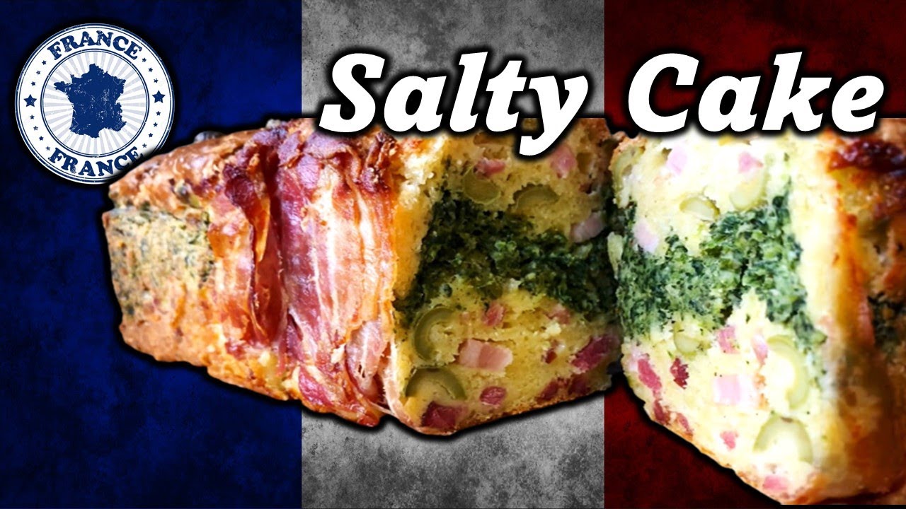 Easy marble salted cake recipe 💕 french salty cake 💕 savory cake - YouTube