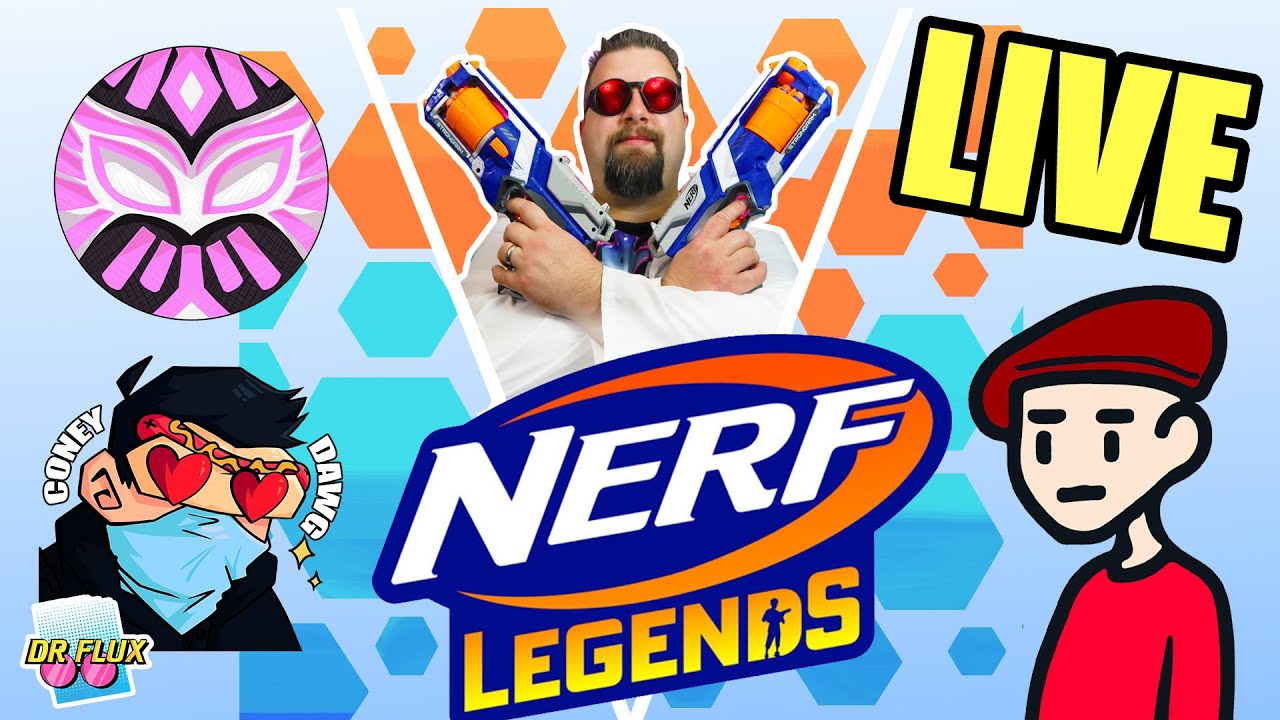Playing Nerf Legends With Luchathor, Beret, Optiman and Coney Dawg ...