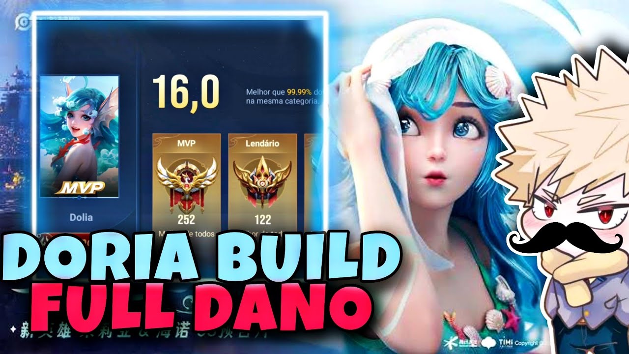 DORIA FULL DANO CRITICO NA LANE DO ADC - BAKUGOO HONOR OF KINGS - YouTube