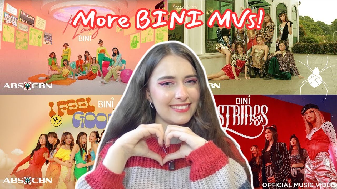 Continuing My Journey! BINI MV MARATHON REACTION (Kapit Lang, Golden ...