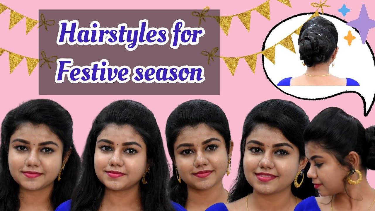 Simple hairstyles for Diwali 2020 | 5 elegant hairstyles for festive ...