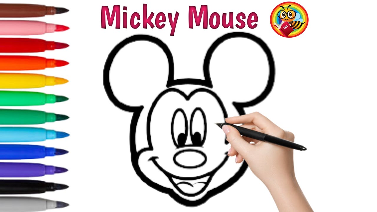How To Draw Mickey Mouse Easy Kids