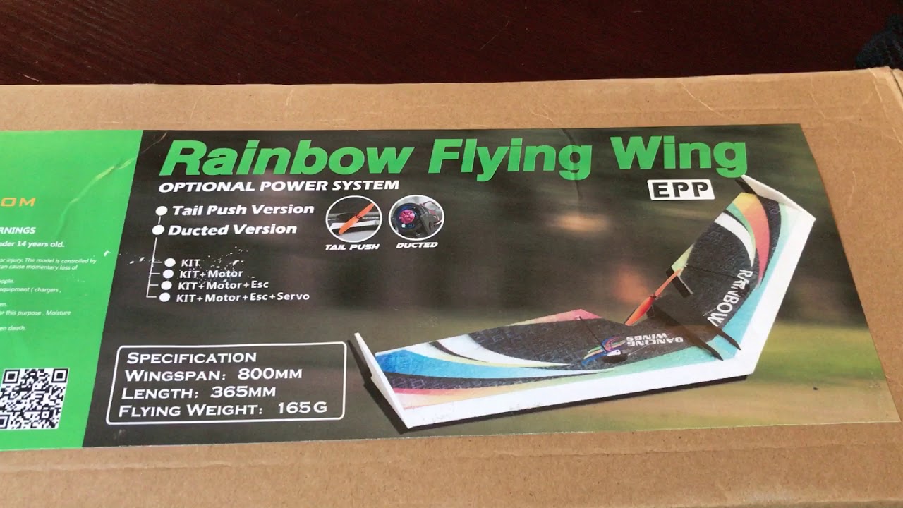 DW 800mm Flying WING Tractor Setup - YouTube