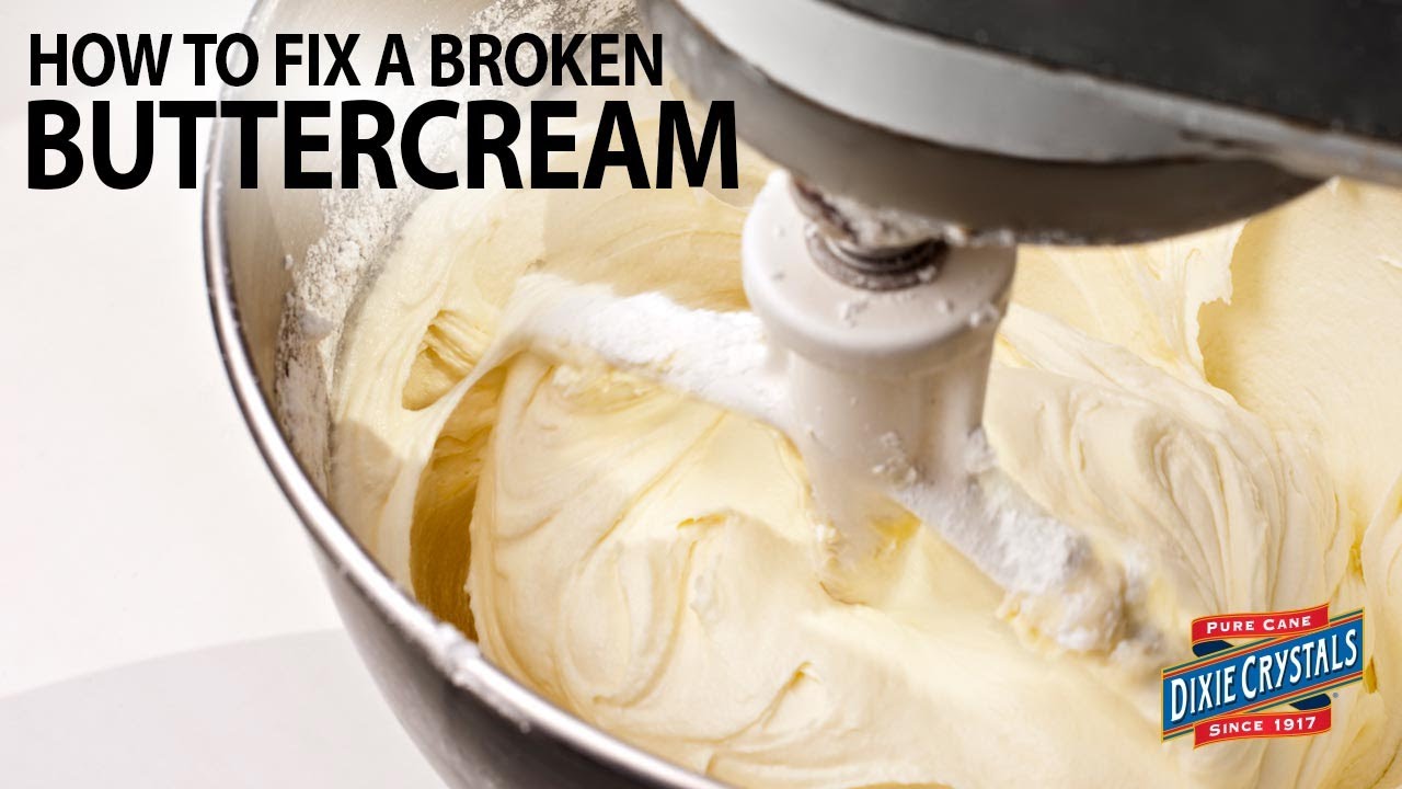How to Fix Broken Buttercream - YouTube