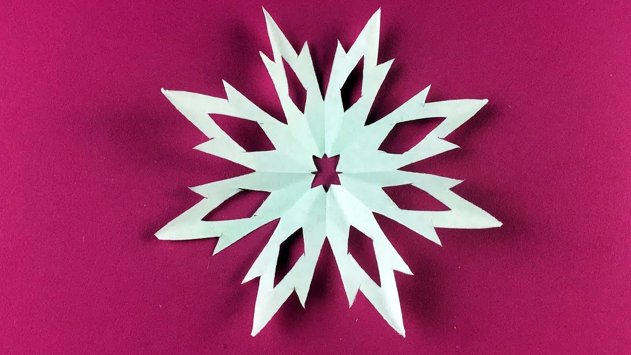 Paper Cutting Design ️How to make a snowflake out of paper for ...