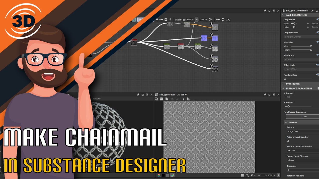 Chainmail Tutorial for Substance Designer - YouTube