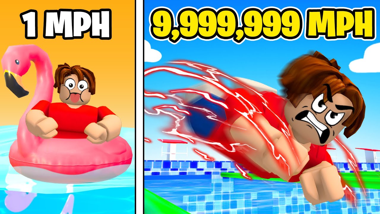 Swimming 3,586,273 MPH in Roblox - YouTube