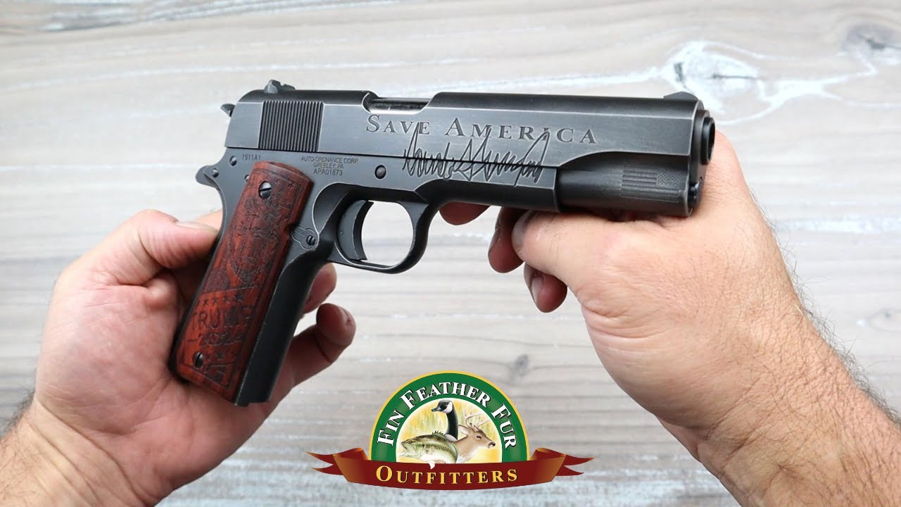 Custom Engraved Trump 1911 "Save America" - YouTube