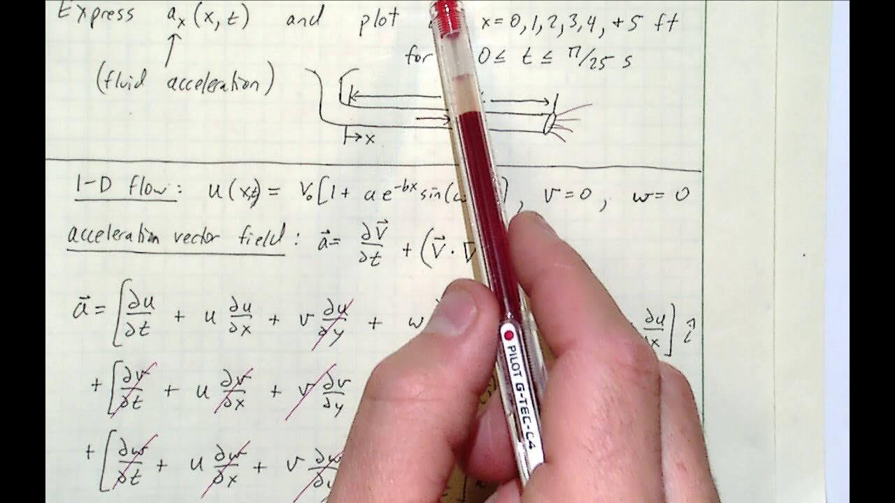 Lec10 Supplement - Acceleration, Material Derivative, and Eulerian vs. Lagrangian Approaches ...