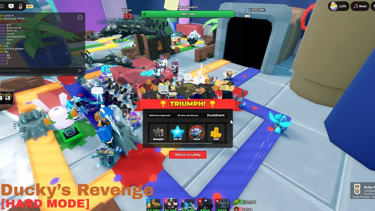 Triumphing Ducky's Revenge Hard Mode || Tower Defense Simulator feat ...