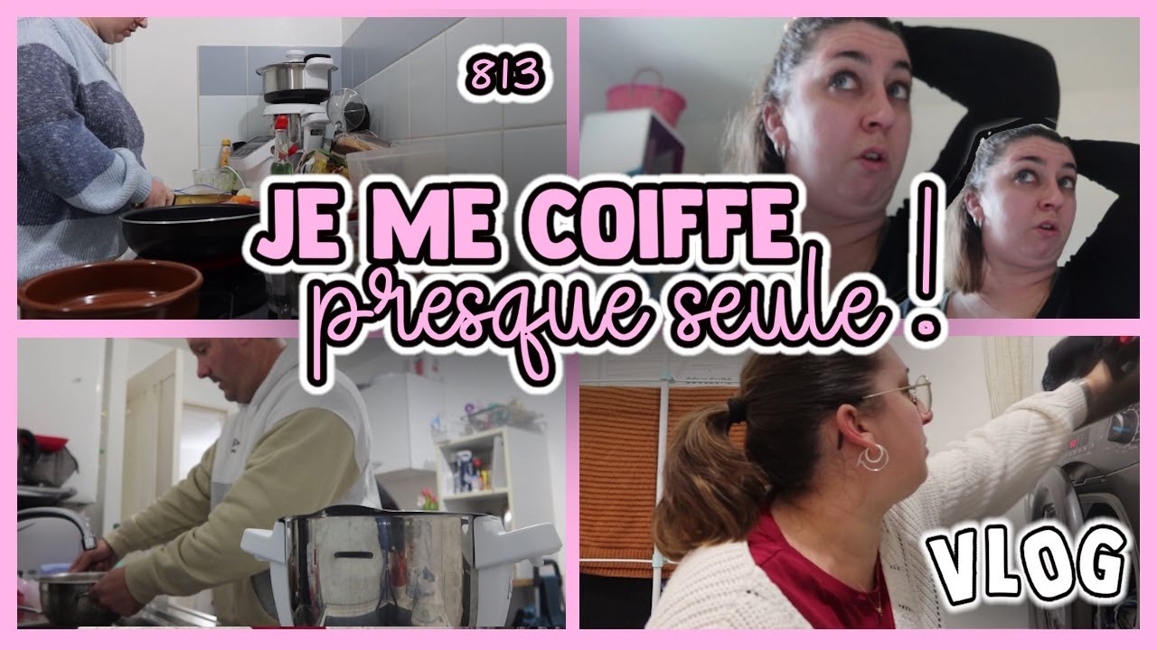 VLOG 813 - JE ME COIFFE PRESQUE TOUTE SEULE // LaMimi'sFamily - YouTube