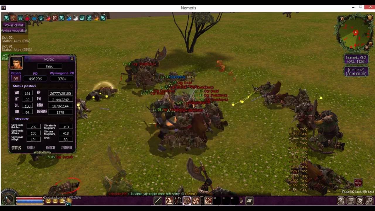 Nemeris.pl #1 Lvl UP 105, Metki , Bossy , DT! - YouTube