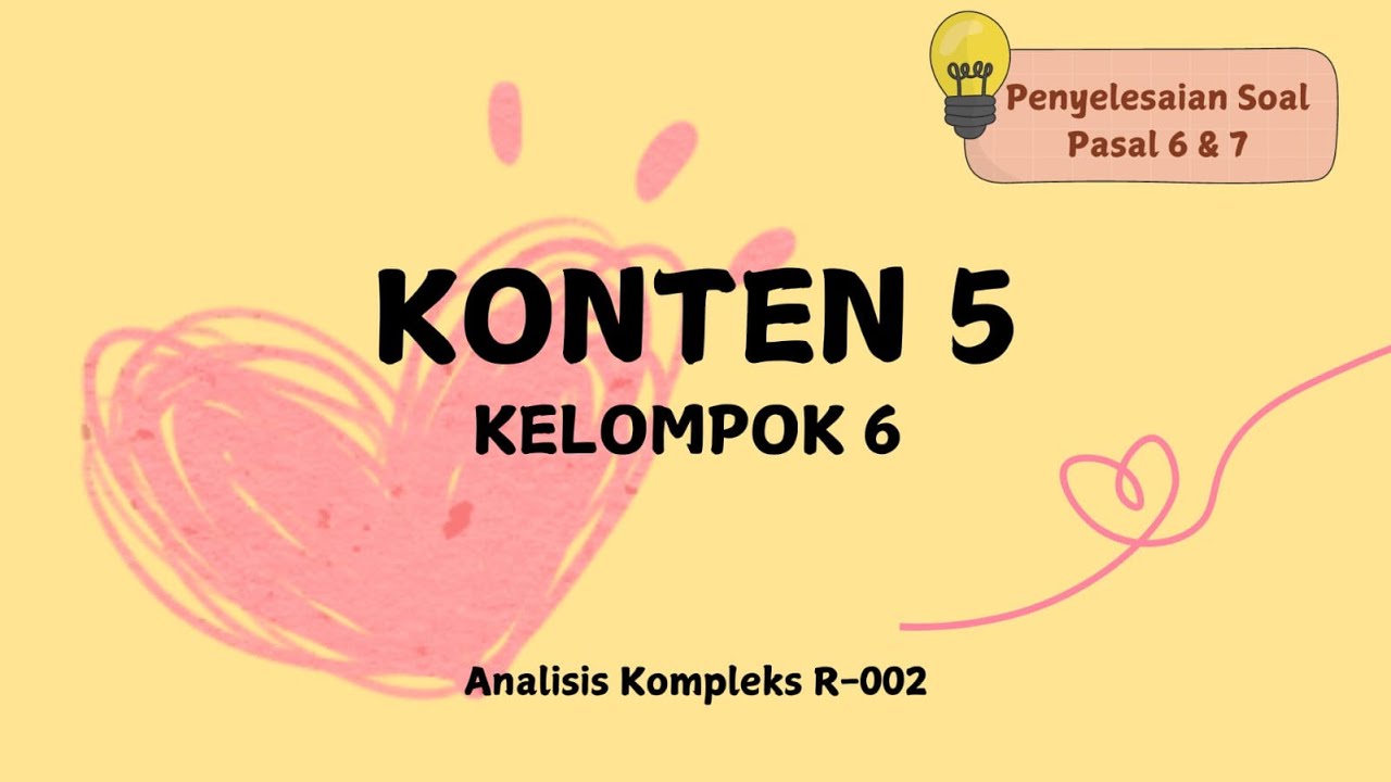 KONTEN 5 KELOMPOK 6 [ANAKOM R-002] - YouTube